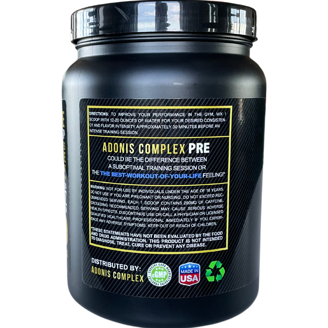 Adonis Complex - Pre-Workout - Fruit Punch - 20 Servings