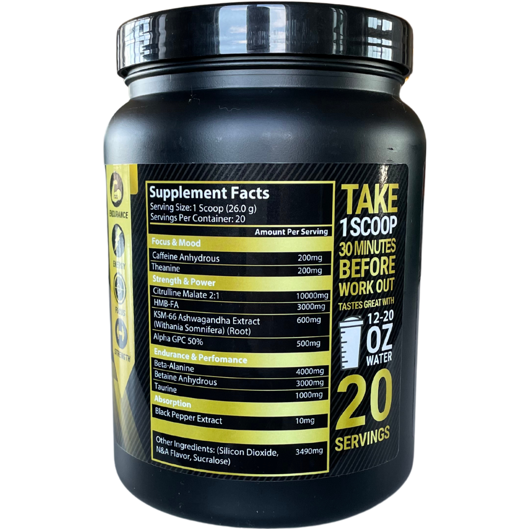 Adonis Complex - Pre-Workout - Blue Raspberry - 20 Servings